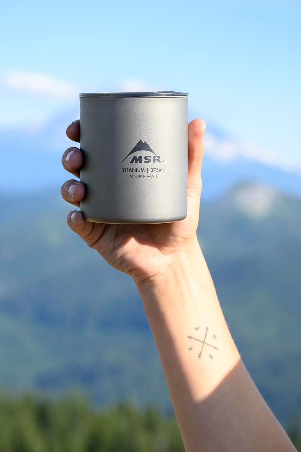 MSR Titan Ultralight Titanium Double Wall Camp Mug with Lid - MSR ...